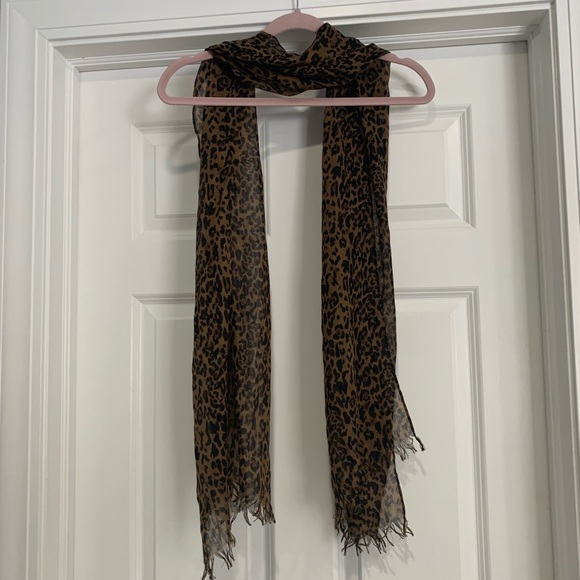 J. Crew | Accessories | J Crew Leopard Tissue Scarf | Poshmark